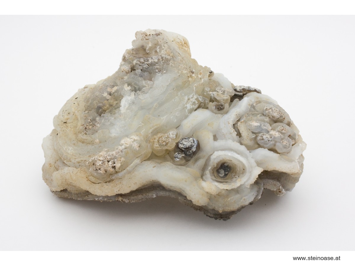 Chalcedon Druse mit Stalaktit